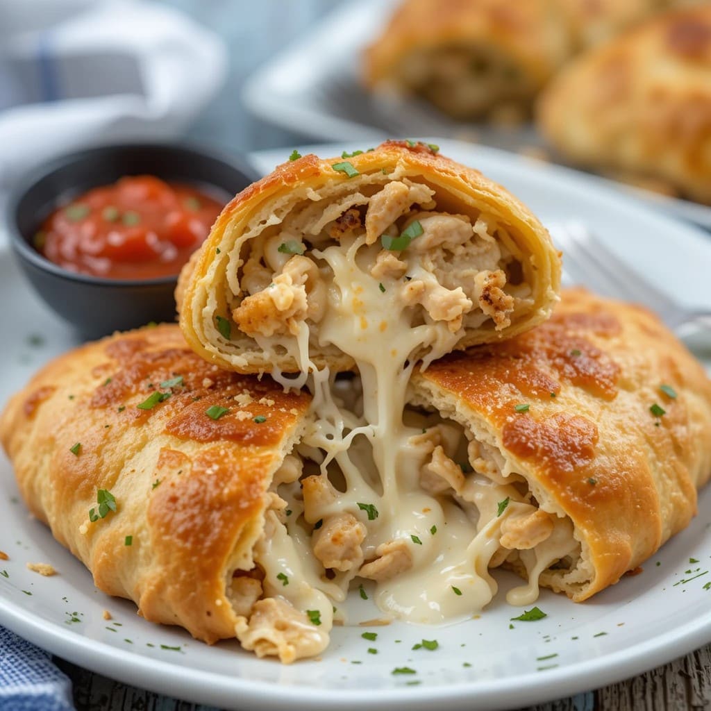 Air Fryer Chicken Alfredo Calzones – Easy, Cheesy and Delicious Recipe ...